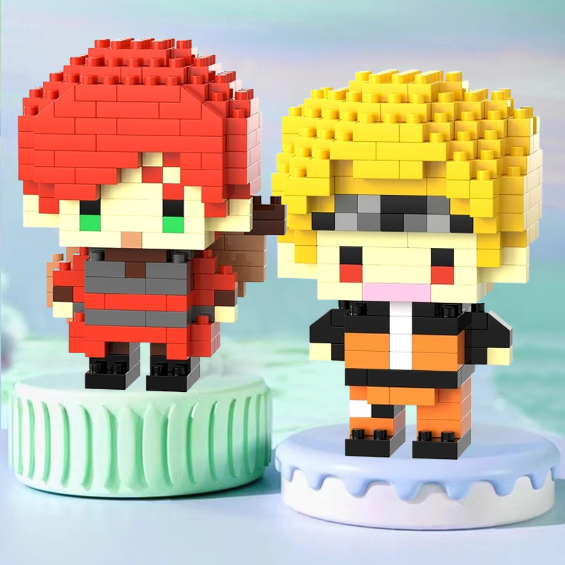 【DUZ】Naruto Building Blocks Anime Characters Cute Kid's Toys Kakashi ...