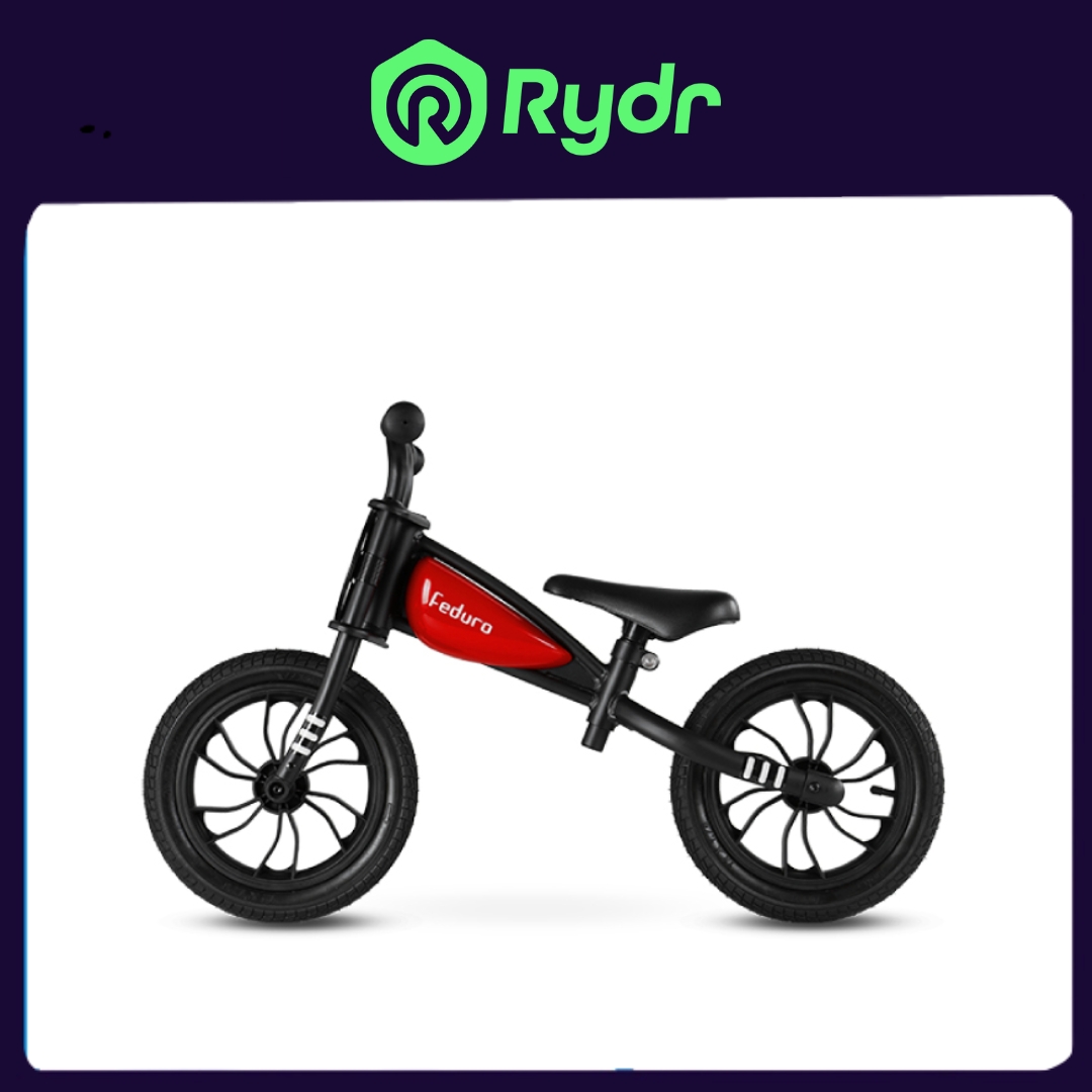 Rydr PH – QPlay Feduro Motor Balance Bike – 12" Air Wheels, Adjustable ...