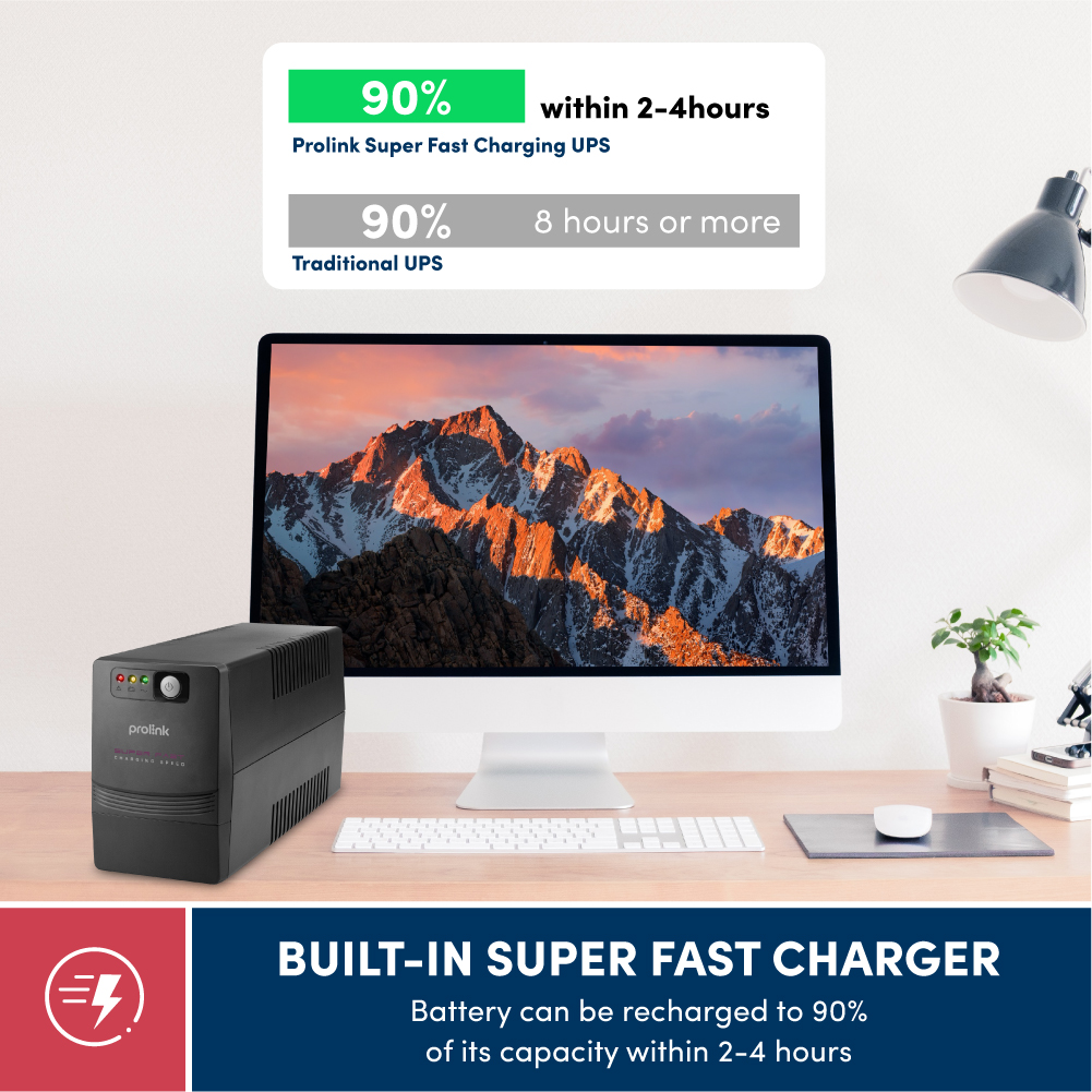 PROLiNK PRO2000SFCU 1200W - 2000VA UPS with AVR Uninterruptible Power ...