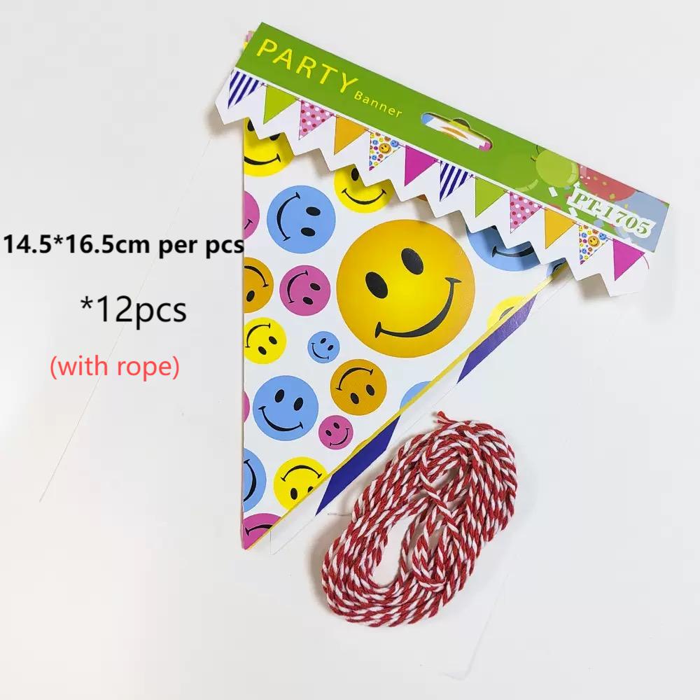 Smiley banner children happy birthday background banner party ...