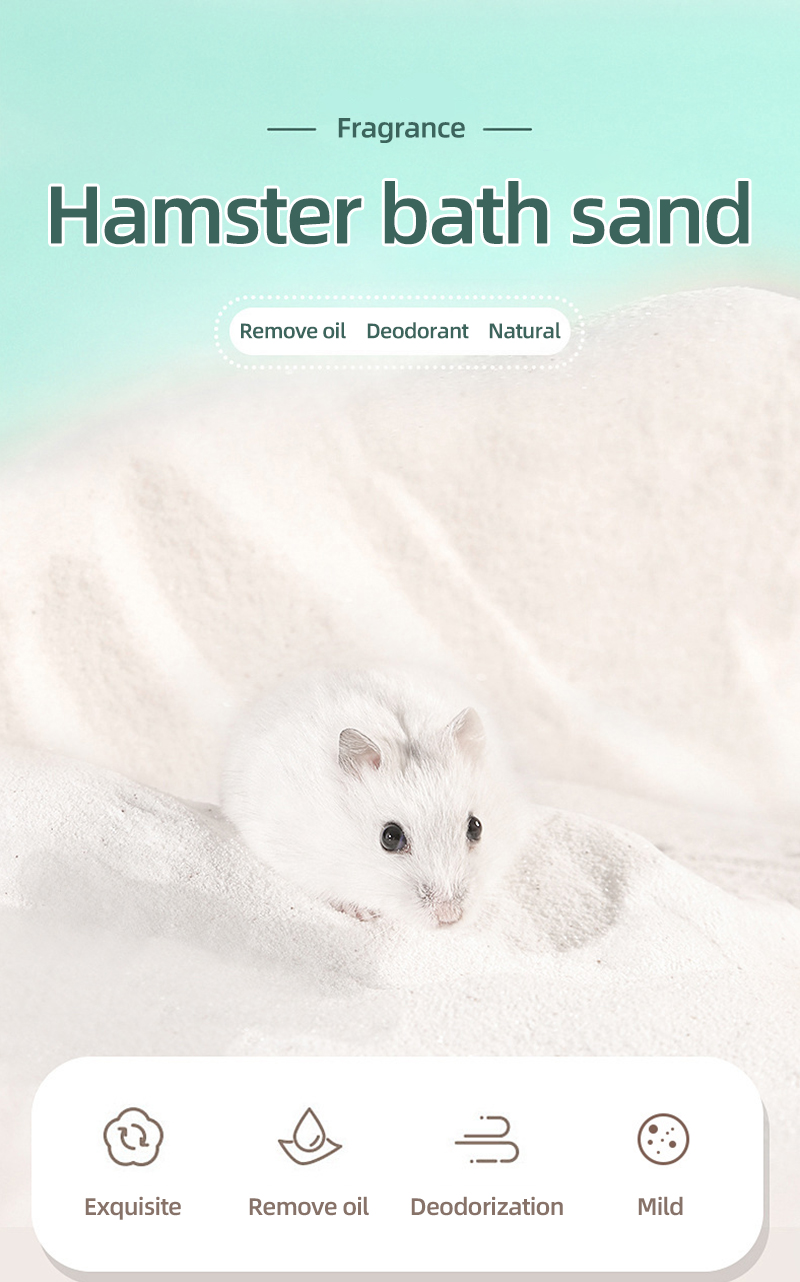 1kg Hamster Bath Sand Hamster Cleaning Grooming Unscented Bath Sand ...