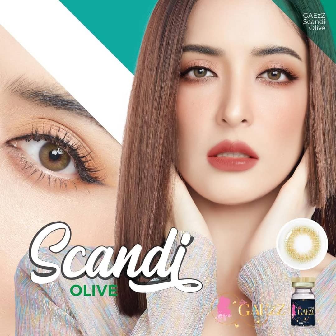 [Eyepop] Scandi Olive Green 6 Months Disposable Colored Contact Lens ...