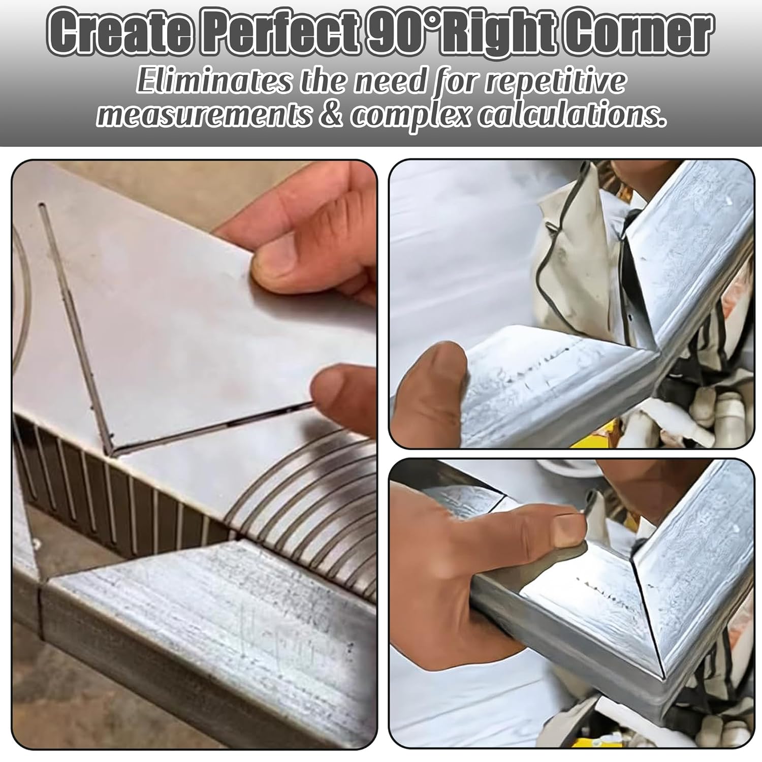 Multifunctional Metal Ruler Rounded Corner Drawing Ruler for Accurate ...