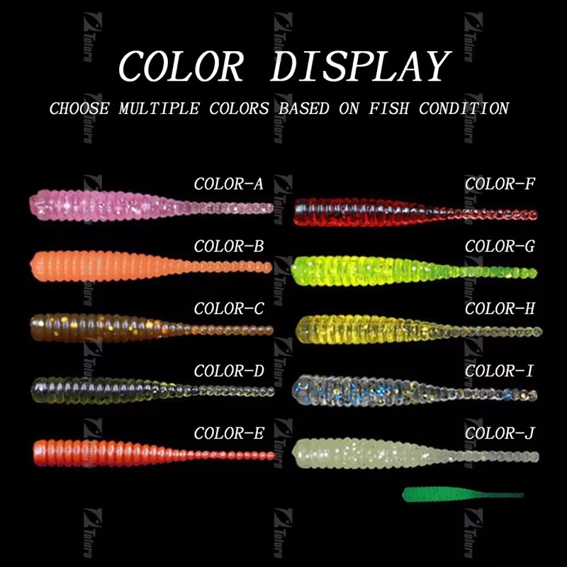 Pin Tail Soft Bait 38mm 0.36g Soft Bait Artificial Lure Ajing | Shopee ...