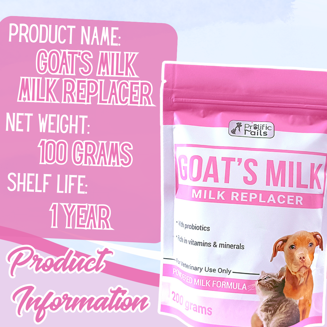 LKJ- Milk Replacer Prolific Tails Goat’s Milk 100g with probiotics ...