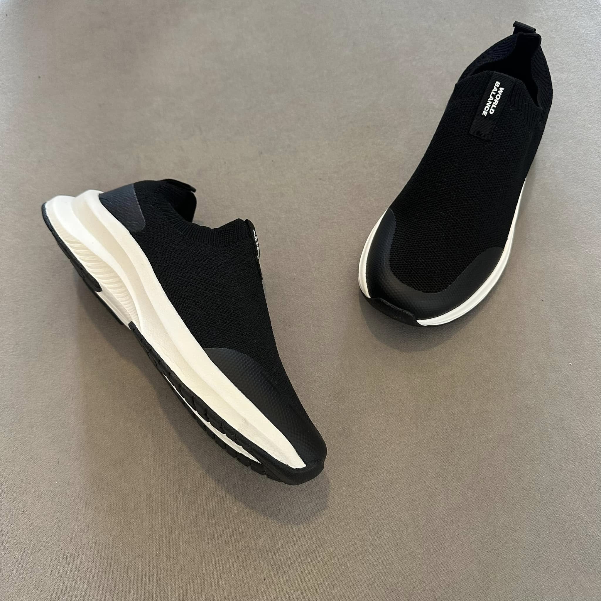World Balance FLEX STEP Women's Slip-On Shoes - Knit Upper, Sock-Like ...