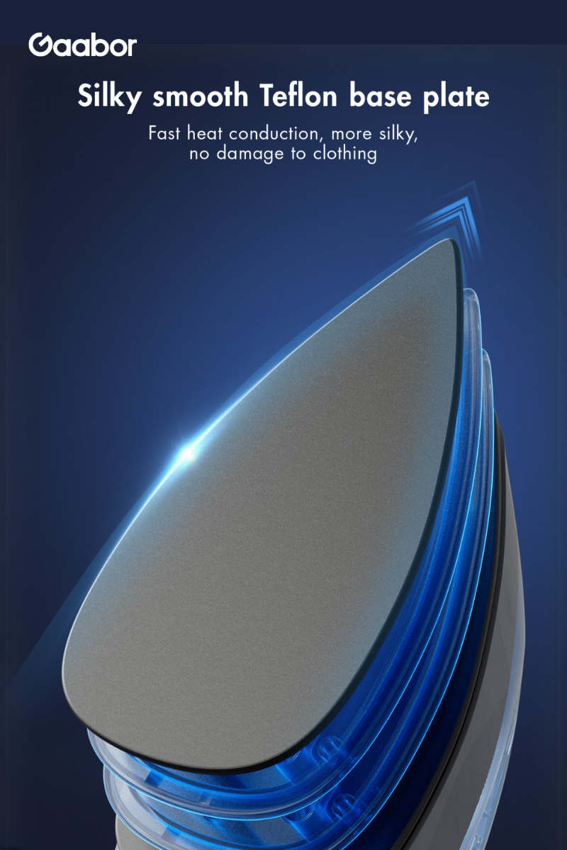 Gaabor 1200W Electric Iron with Temperature Control Teflon Soleplate ...