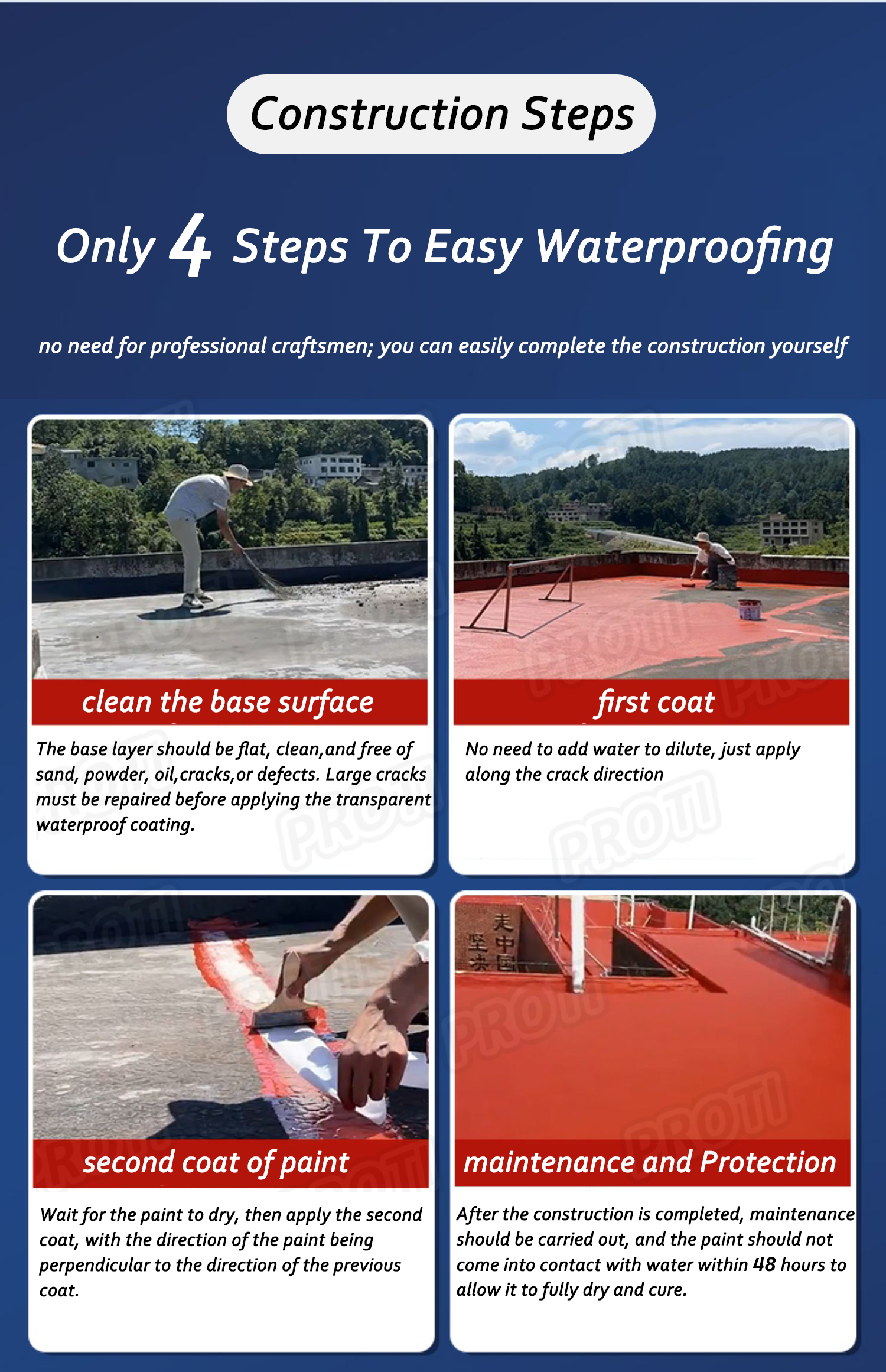 1KG Free Brush Super Waterproof Sealant Coating Polyurethane For Roof ...