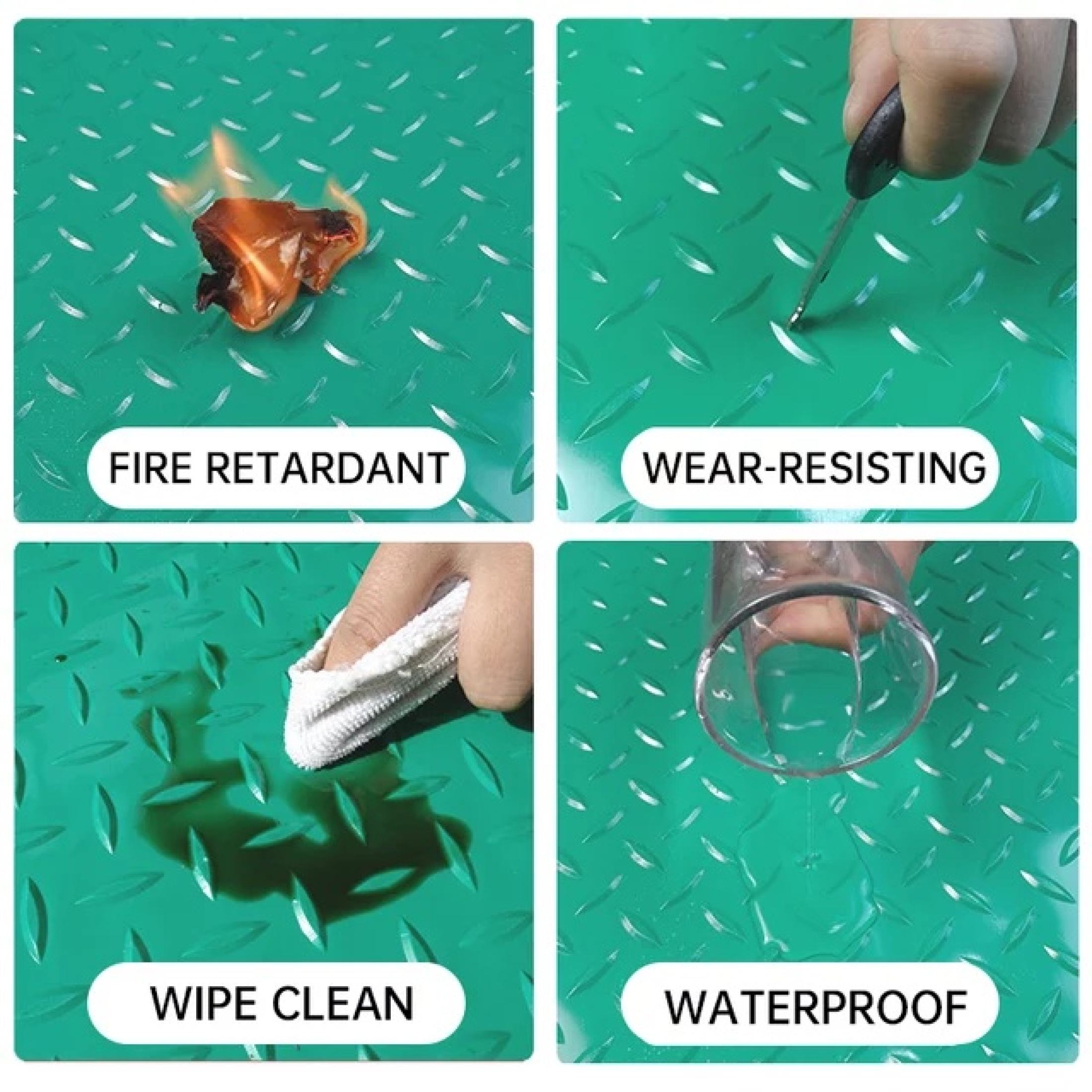 Checkered Plate Rubber Matting Floor Mat Carpet Anti Slip Rubber ...