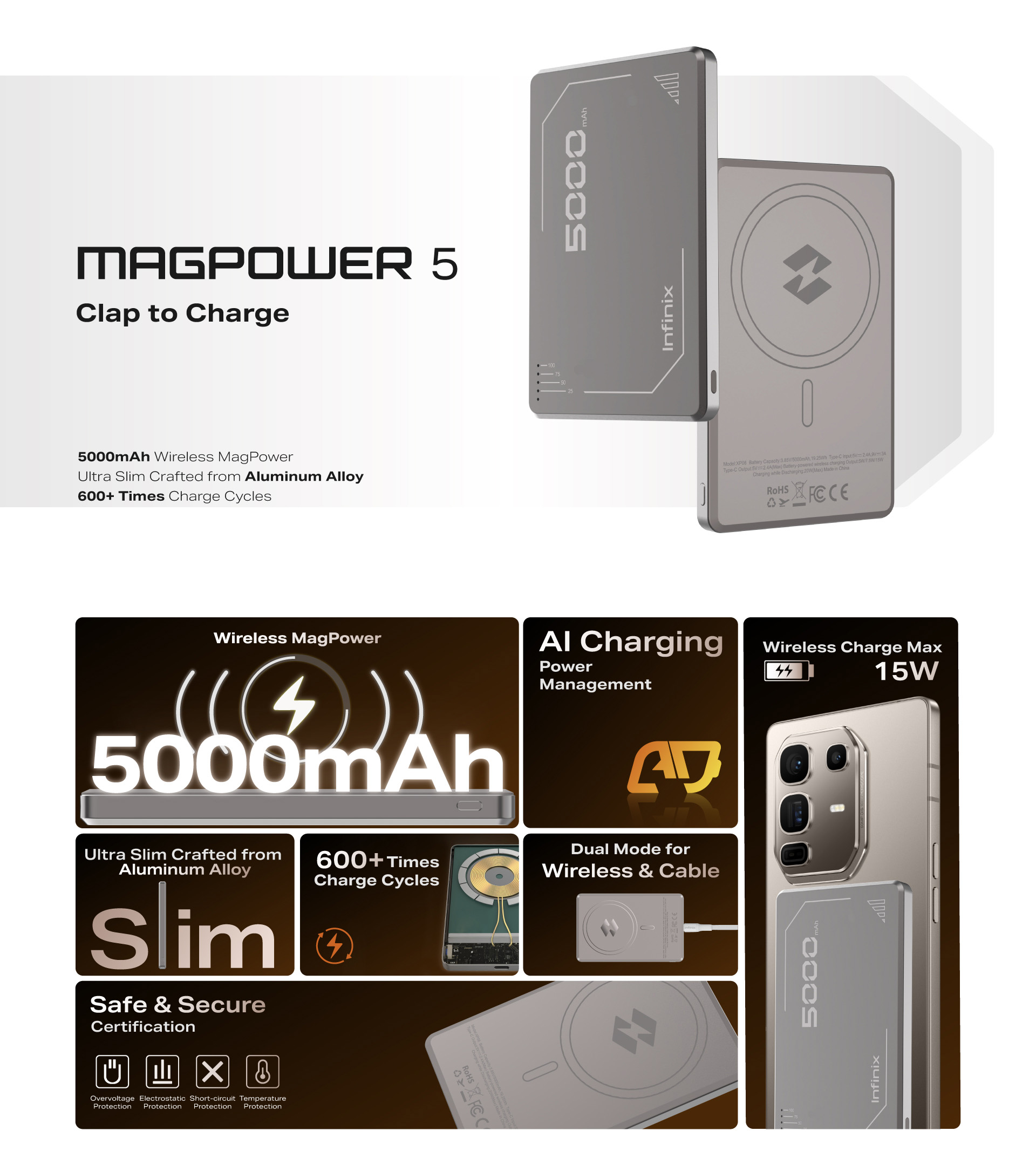 Infinix XP06 Magpower 5 Powerbank 5000mAh | Shopee Philippines