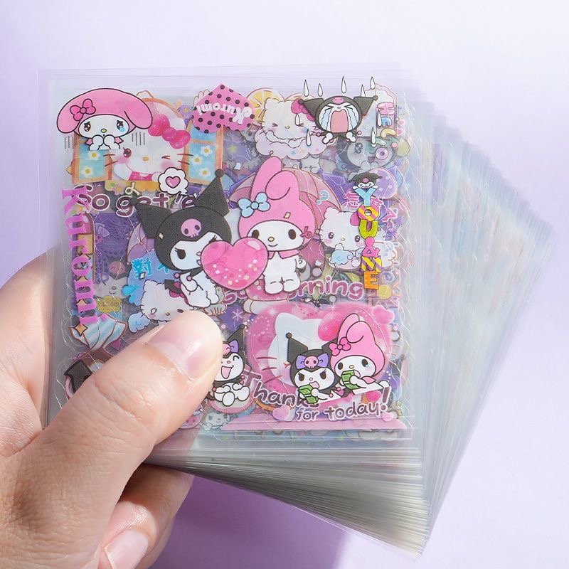 96Pcs Sanrio stickers Student Notebook Hand Account stickers Cute ...