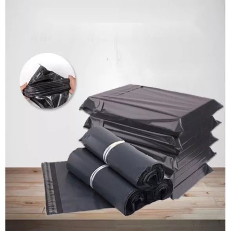 100pcs Black Courier Pouch Plain Pouch Thickened Express Envelope ...