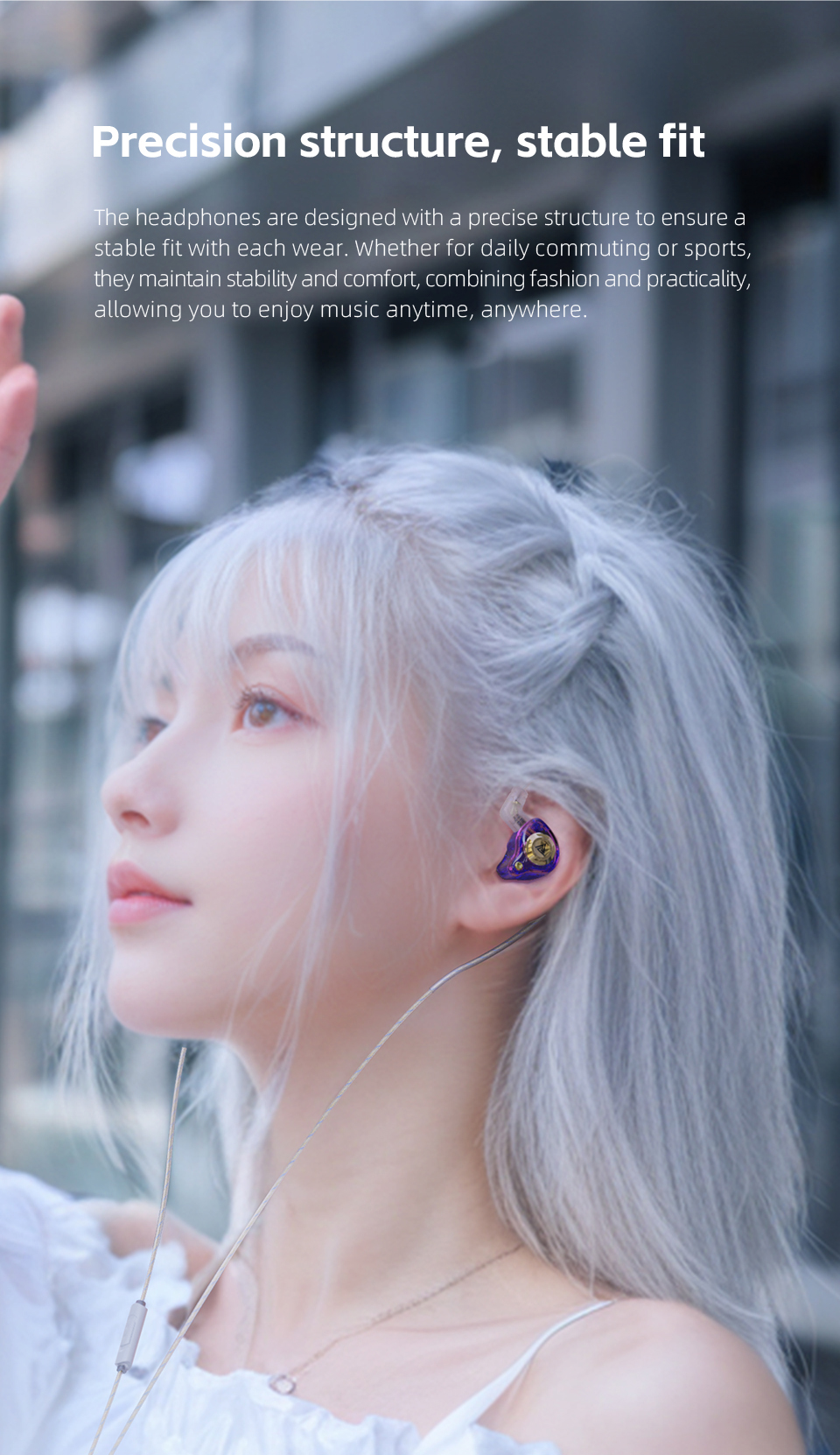 QKZ Ak6 Lucky HiFi Dynamic Driver Earphone with Three Mode Switch for ...