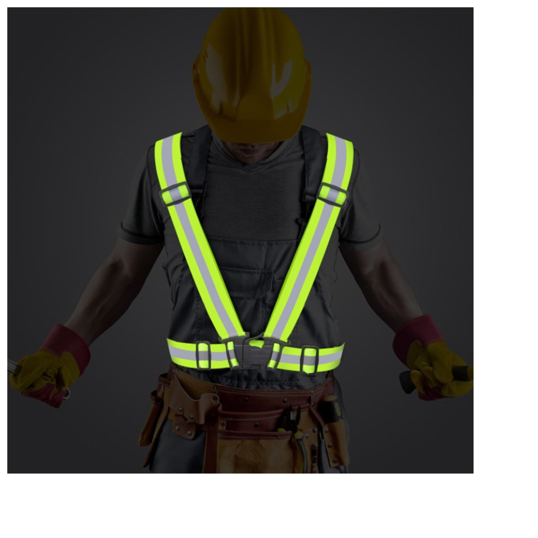 Reflectorized vest Adjustable Reflective Vest security vest safety vest ...