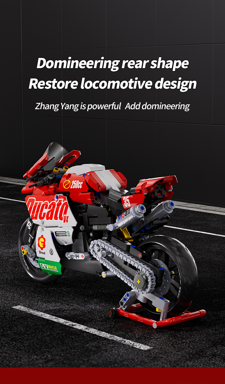 1:10 Motorcycle Building Blocks Set Building Blocks Compatible Model ...