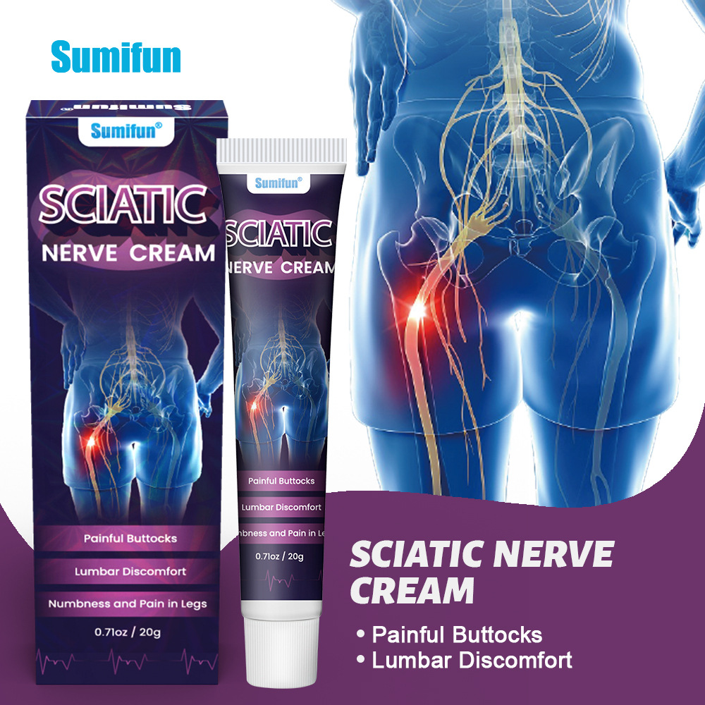 SUMIFUN Sciatic Nerve Pain Reliever Cream Back Lumbar Pain Sciatica ...