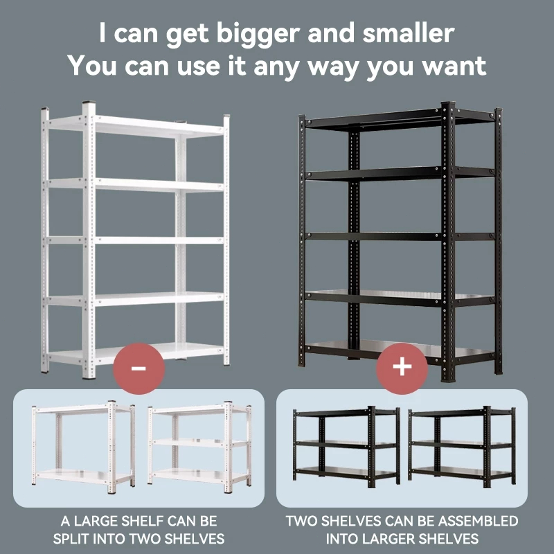 6 Layer Rack ALL Metal Rack 180/200cm organizer rack storage Adjustable ...