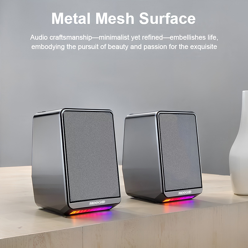 MeeGoo PC RGB Speaker Desktop Surround Stereo Computer Speaker Gaming ...