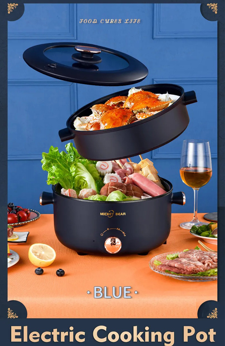 [COD] 5L Electric Cooker Non Stick Electric Pot Mini Multi Electric Pot ...