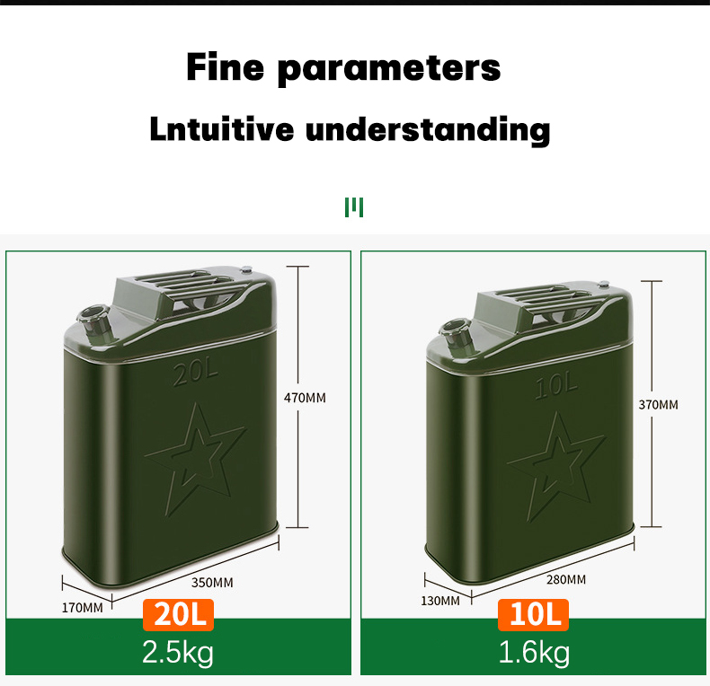 Industrial 10L/20L/30L Metal Car Motorcycle Petrol Gas Diesel Gasoline ...