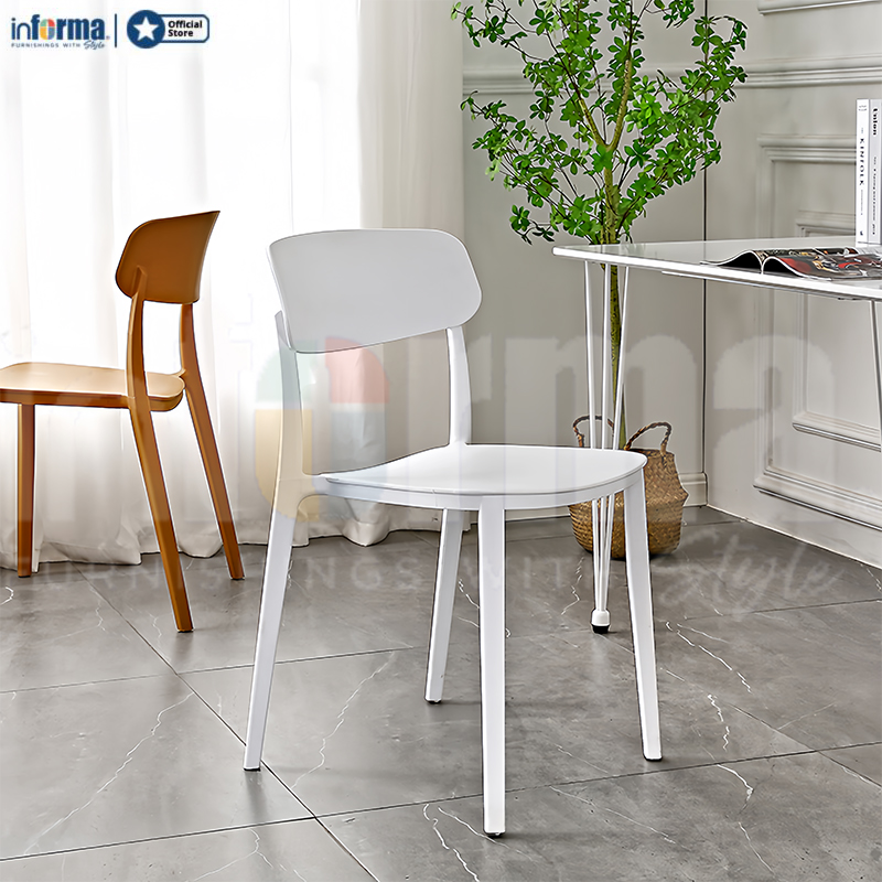 INFORMA 7colors Nordic home Chair Plastic Chair Cafe Chair Dining chair ...