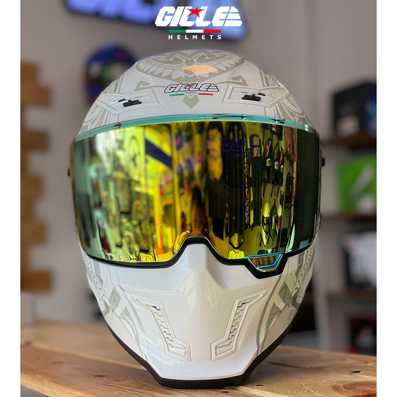 GILLE ASTRAL MAORI Full Face Dual Visor Helmet For Motorcycle Women And ...