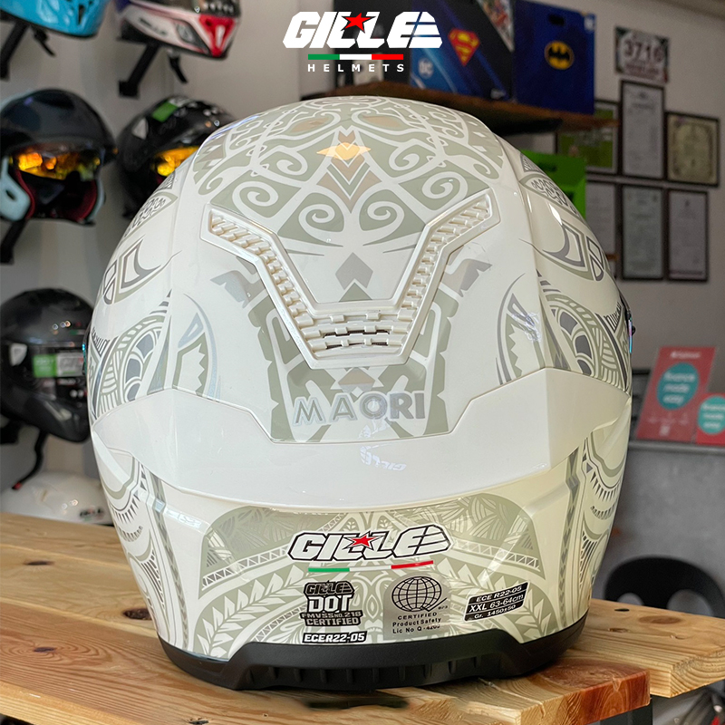 GILLE ASTRAL MAORI Full Face Dual Visor Helmet For Motorcycle Women And ...