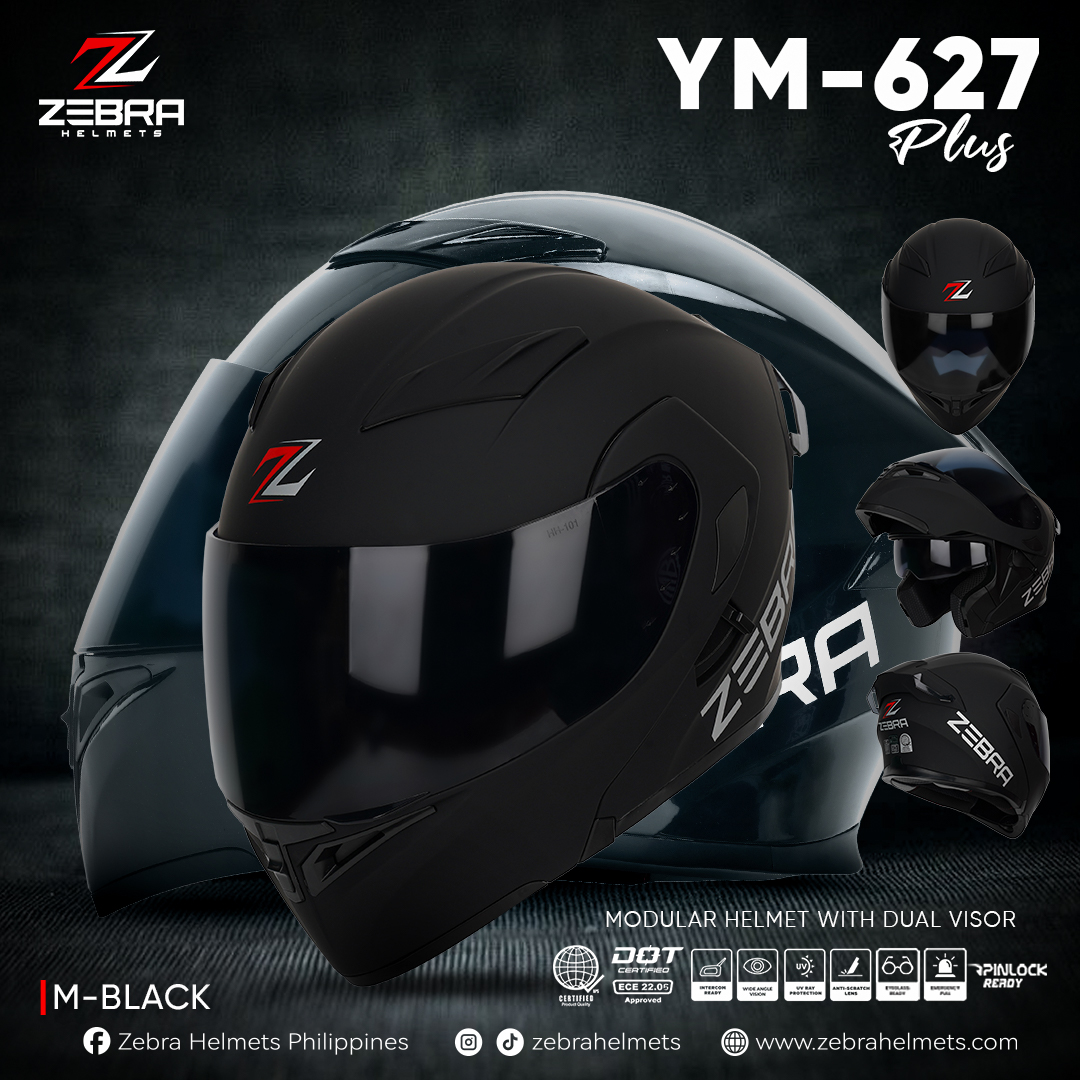 ZEBRA Modular Helmet Full Face Dual Visor For Motorcycle Helmet For Men ...