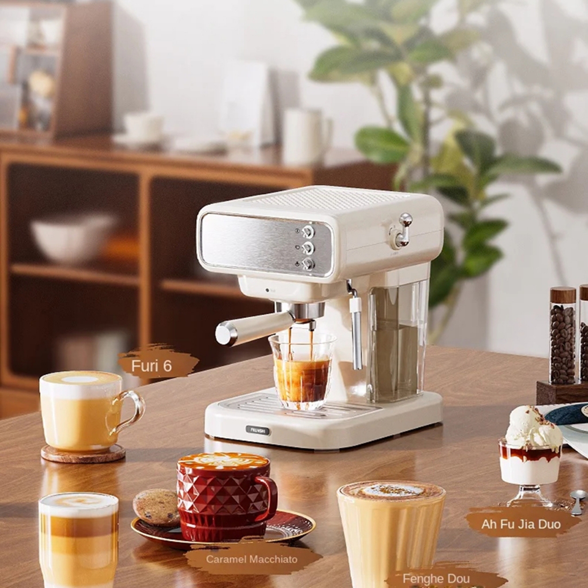 Vermax Coffee Maker 20Bar Espresso Coffee Machine Semi Automatic Coffee ...