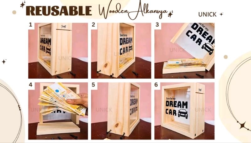 IN CASE OF EMERGENCY BREAK GLASS | Wooden Alkansya with Ipon Challenge ...