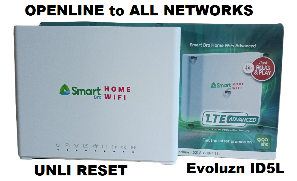 OPENLINE! SMART Bro Prepaid Home WiFi LTE-A 4G+ (EVOLUZN ID5L) | Shopee Philippines