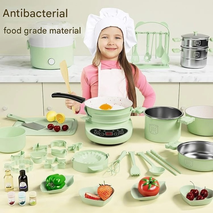 50pcs Real Mini Cooking Set For Kids Kitchen Set Toys for Kids Girls ...