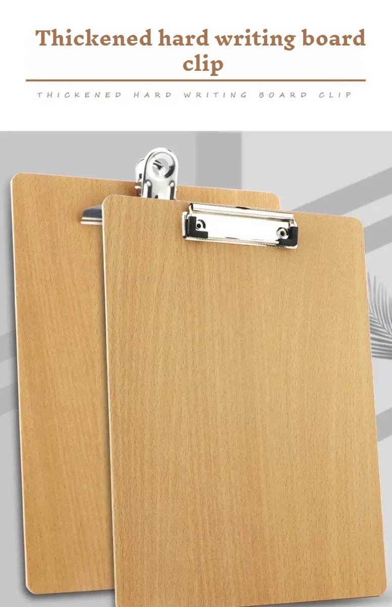 A4 Wooden Clipboard with Low Profile Clip 9 x 15 Inch Letter Size File ...