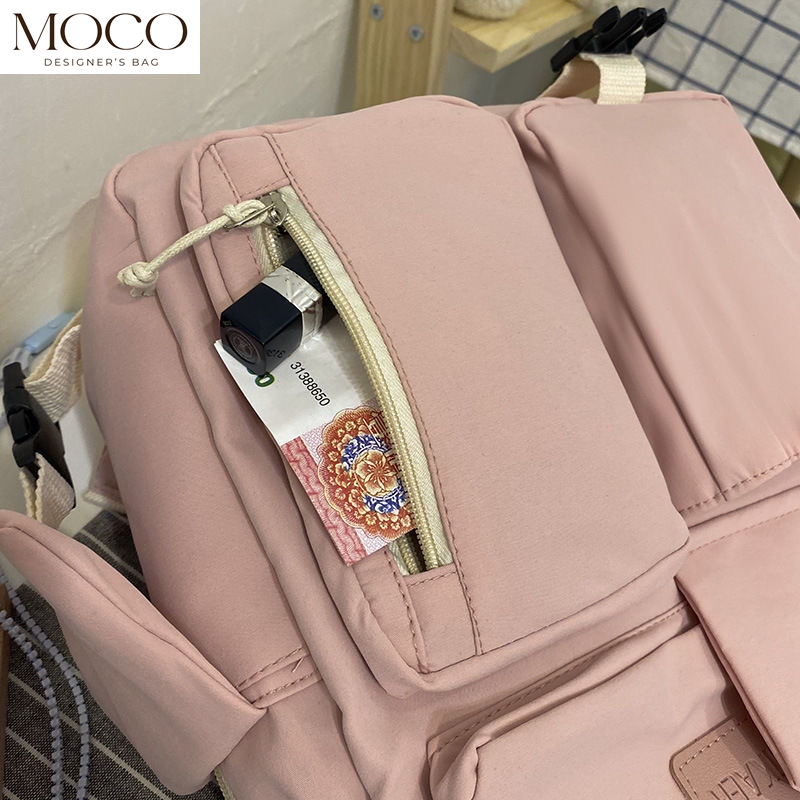 MOCO Korean Casual Backpack Japanese StyleTravel Bag Student Female ...