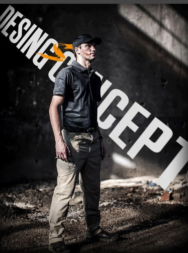 2PCS IX9 City Tactical Cargo Pants Men Hiking Pants Many pockets Stretch Flexible Trousers Plus ...