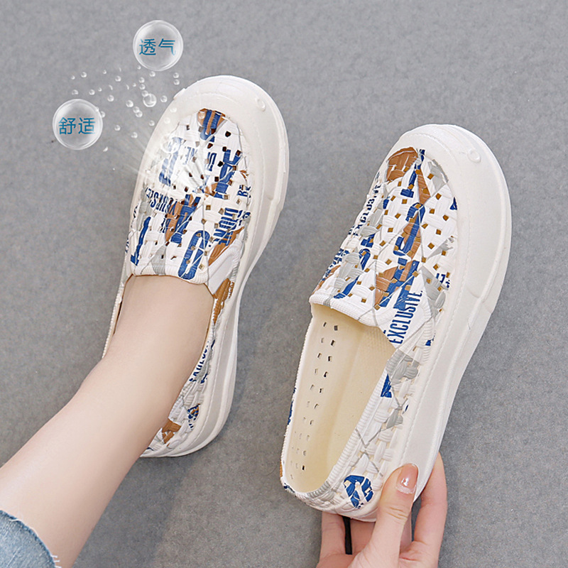 LYS Summer anti-slip breathable rubber beach shoes hole shoes for women ...