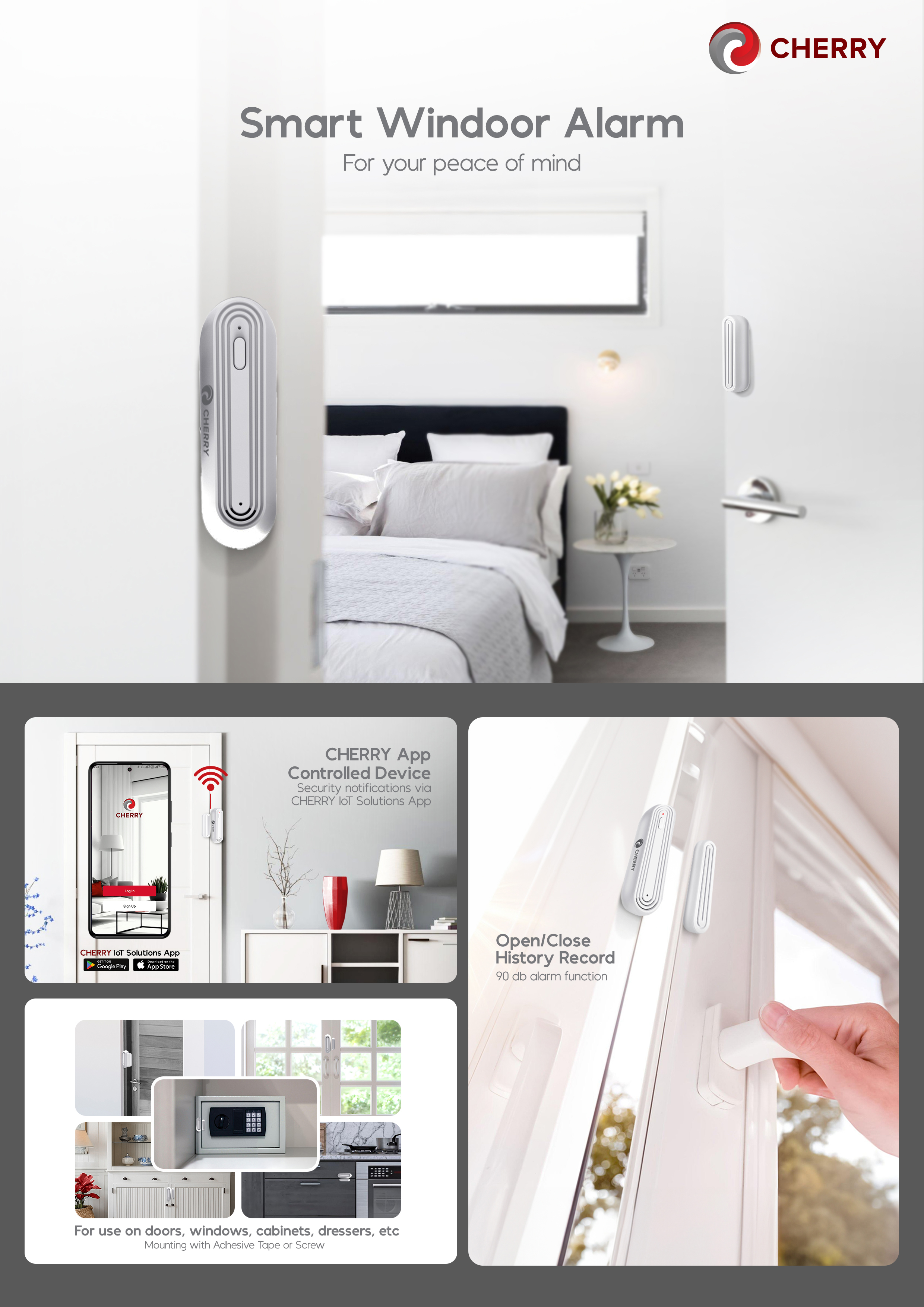 CHERRY Smart Windoor Alarm | Shopee Philippines