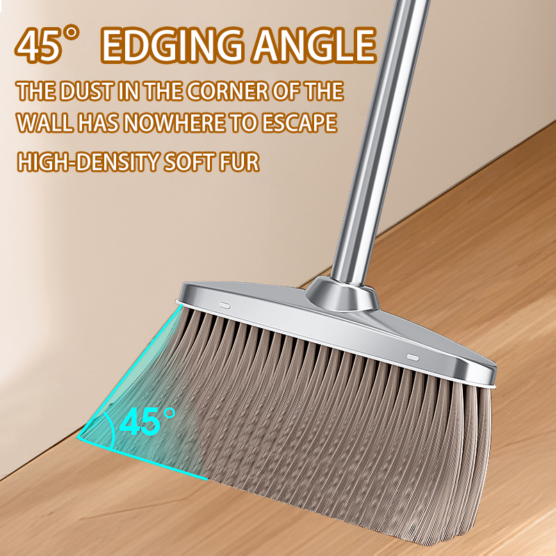 Stainless steel vertical dustpan broom for household cleaning long ...