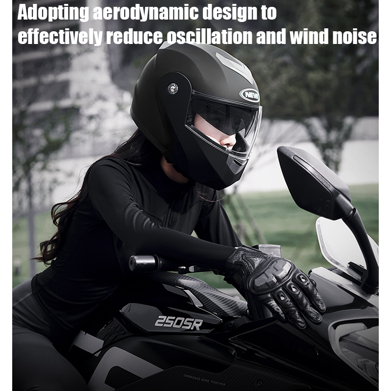 AENXRD Motorcycle Helmet - Full Face & Open Face Dual Mode (Modular ...