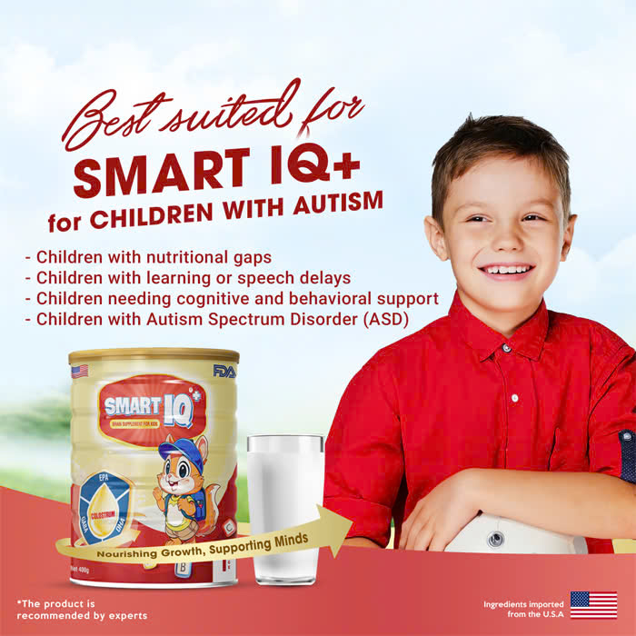Smart IQ Milk for autistic children slow speech slow brain development ...