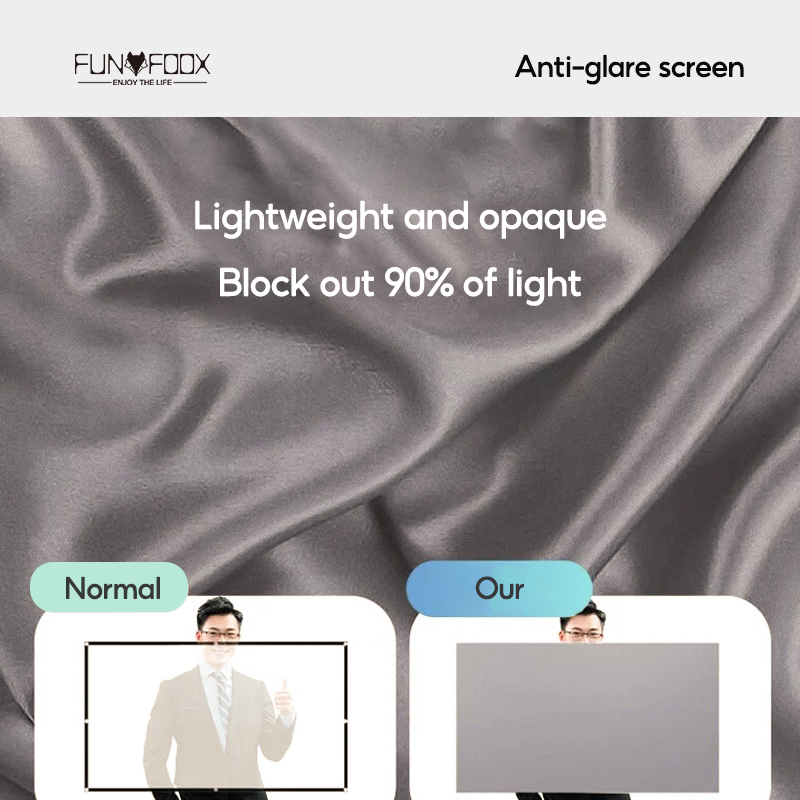 FUNFOOX MOE projector Screen 100 inches HD projector screen Anti-Light ...