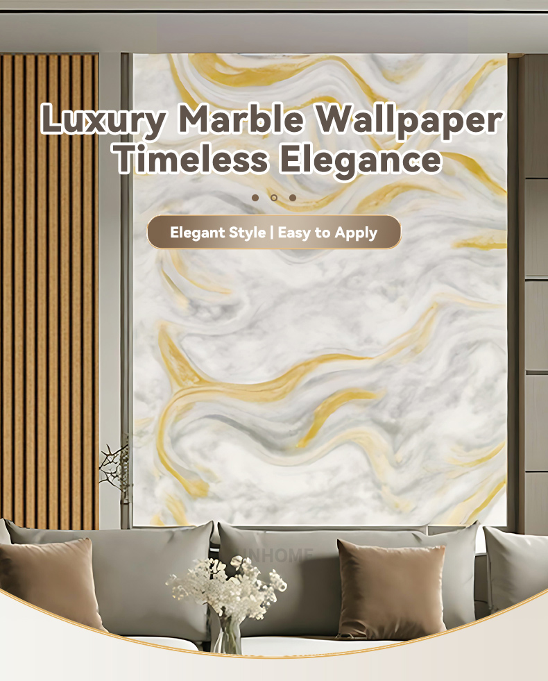 PVC Marble wallpaper Roll 2.5mm 120 x 280cm Self Adhesive Waterproof ...
