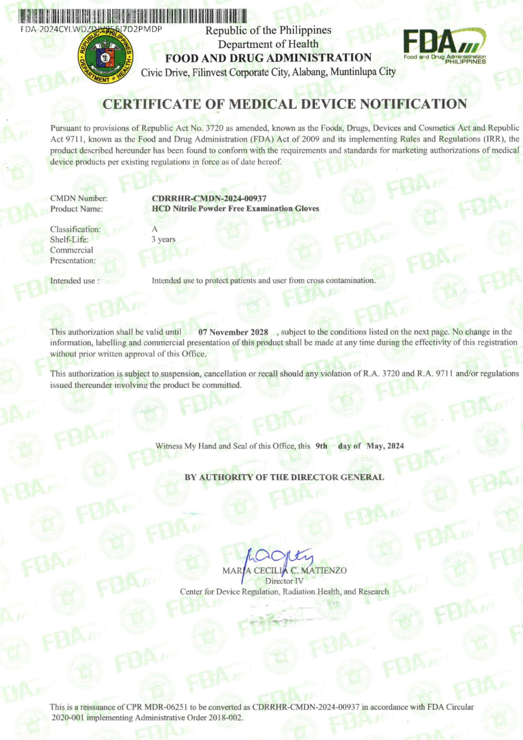 HCD Purple Nitrile Powder Free Examination Gloves Sold per Motherbox/10 ...