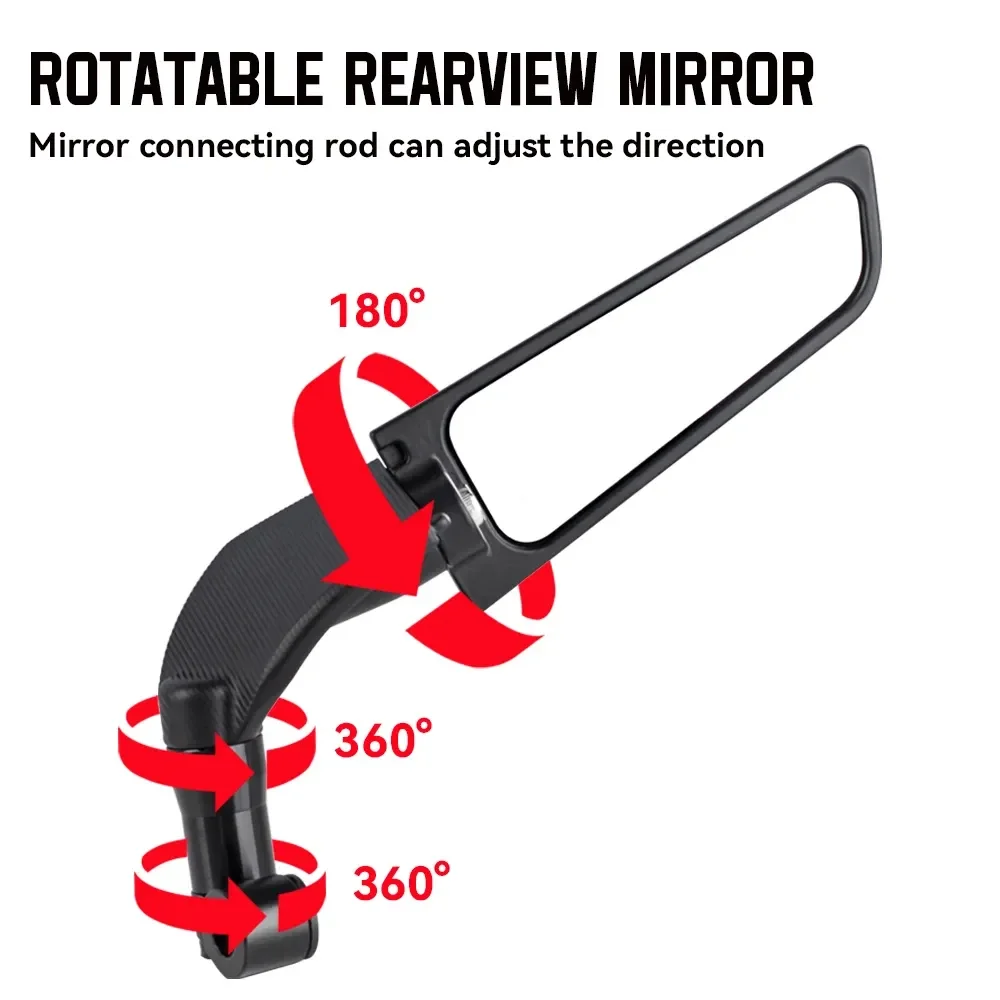 CNC Wind Wing Rotating V3 Side Mirror Universal Reduces Rearview ...