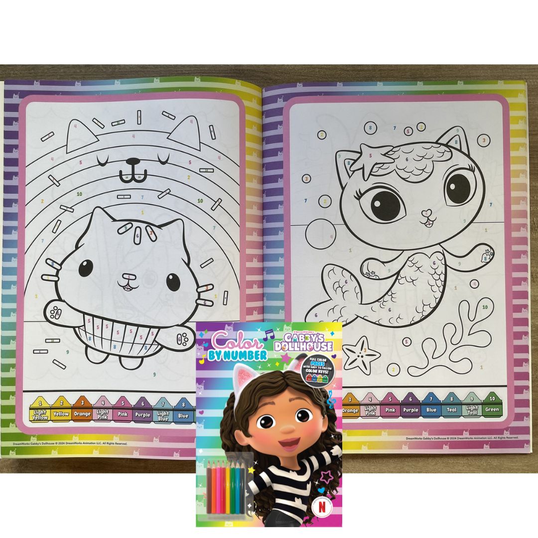 GABBY'S DOLLHOUSE Coloring and Sticker Activity Book (SINGLES, brand ...