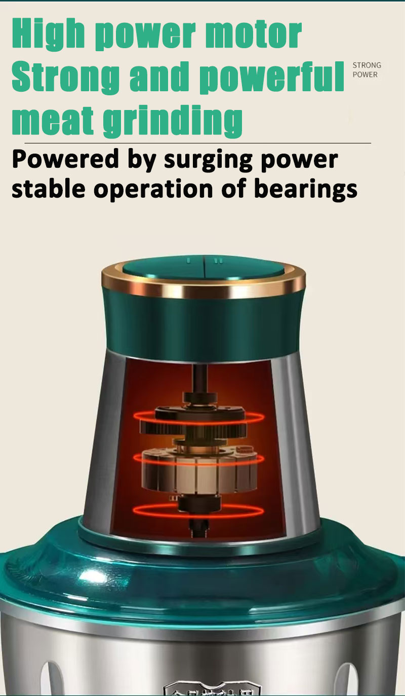 3L Electric Food Processor Heavy Duty Food Processor And Grinder Set ...