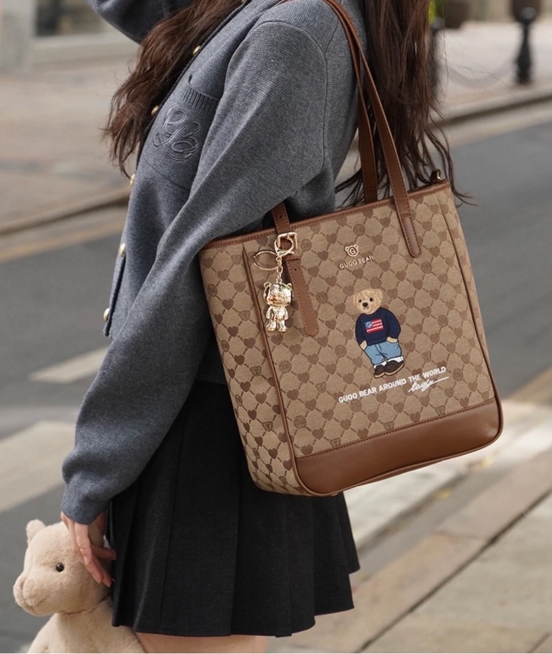 TTWN BEAR GUOO BEAR LARGE TOTE BAG | Shopee Philippines