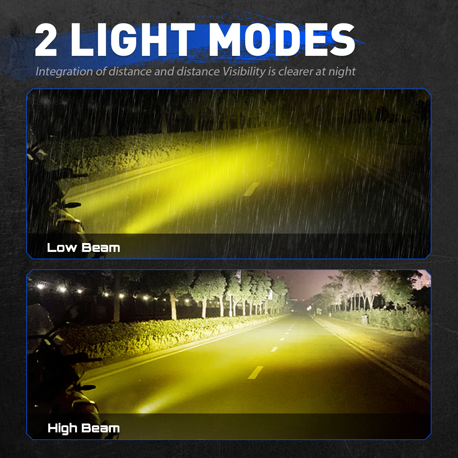 Novsight 45W 3500LM Mini Driving Light DC 9-100V Double LEDS Motorcycle ...