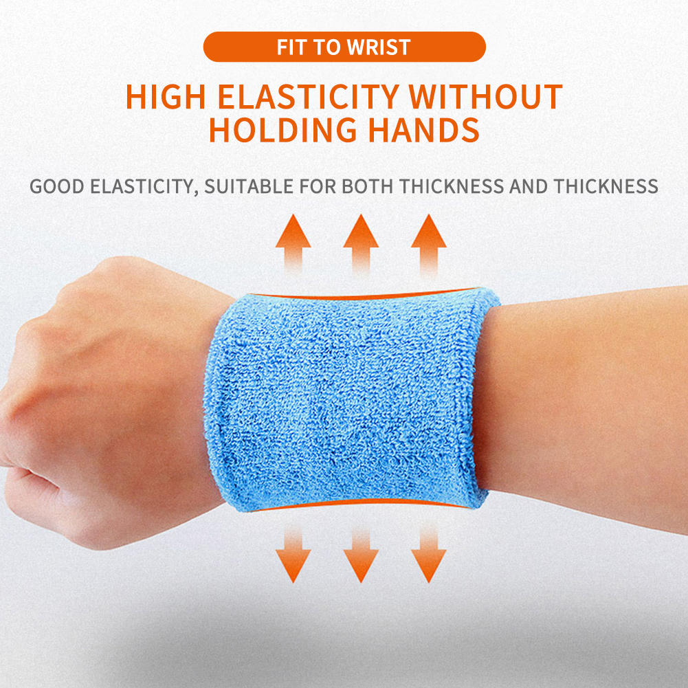 Breathable wristband for comfortable sports support, suitable for ...