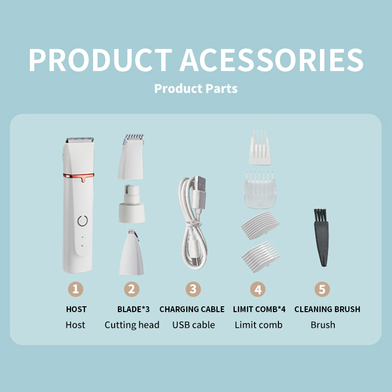 4 In 1 Dog Razor Grooming set Razor for Dog Pet Hair Trimmer Pet Care ...